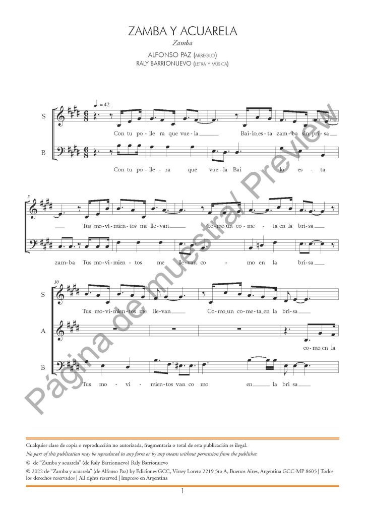 Zamba y acuarela – Ediciones GCC